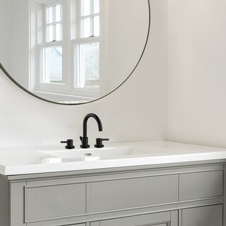 Design House 594002 Eastport II Widespread Bathroom Faucet Matte Black ...