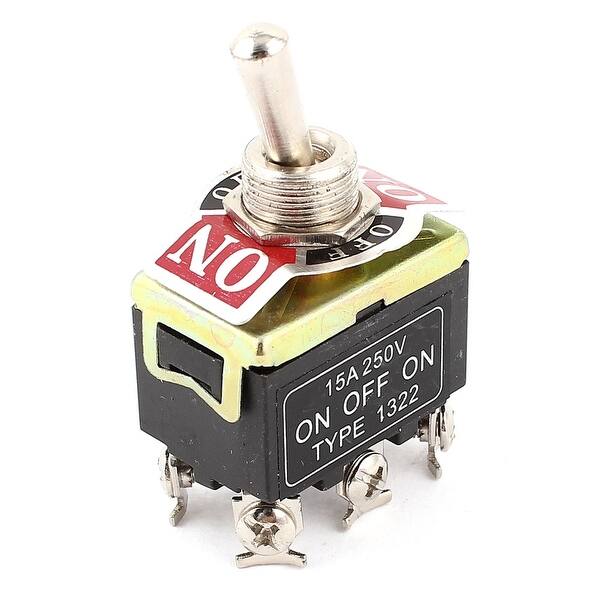 AC 250V 15A ON-OFF-ON 3 Positions Ways 6 Terminals Toggle Switch - Bed ...