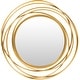 Livabliss Kindra Modern Circles Golden Round Mirror - Bed Bath & Beyond ...