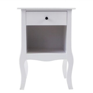 European Bedside Table-Three Pumps White - Bed Bath & Beyond - 38194839