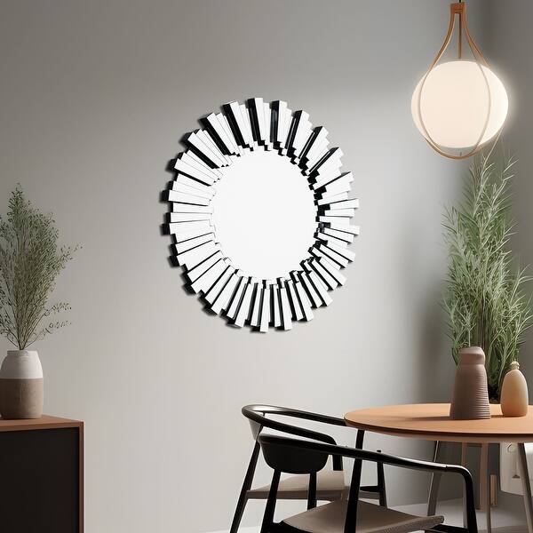 GEMINI Round Sunburst Wall Mirror - On Sale - Bed Bath & Beyond - 39377770