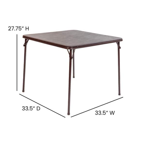 fold up table dimensions