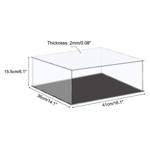Acrylic Display Case Plastic Box Cube Storage Small Dustproof Showcase ...