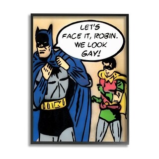 Stupell Let's Face It Robin Funny Comic Framed Giclee Art by Juan Sly ...