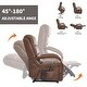 Solid Wood Armrest Massage Chair with Power Lift Recliner, Lumbar Heat ...