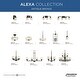 Alexa Collection 3-Light Antique Bronze Etched Umber Linen With Clear ...