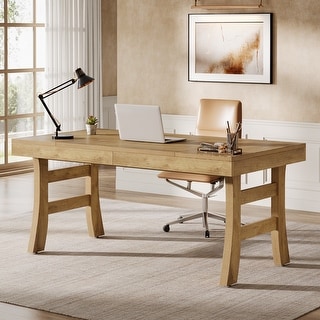 63 Inches Executive Office Desk Large Computer Table with Sturdy Legs ...