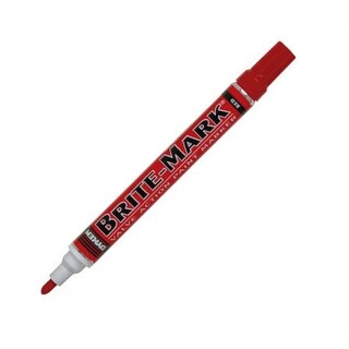 Dykem 84006 Brite Mark Permanent Marker, Red - Bed Bath & Beyond - 13541085