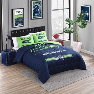 Seattle Seahawks NFL Licensed "Command" Comforter & Sham Set - Bed Bath ...