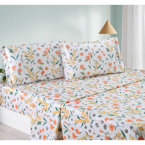 light yellow patterned sheets