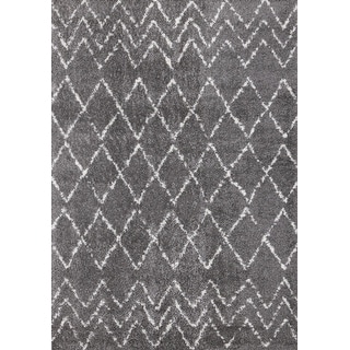 Alpine Rug Co. Taylor Grey/Cream Rustic Diamonds Rug - Bed Bath ...