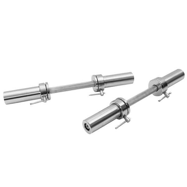 Olympic 2" Barbell Solid Dumbbell Weight Lifting Bars With Rotating ...