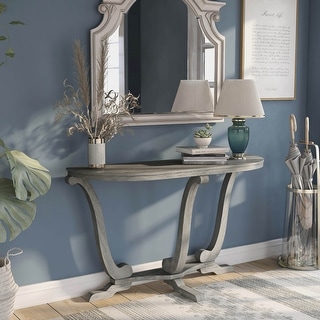 DH BASIC Farmhouse Vintage Grey Oak 48-inch Entryway Console Table by ...
