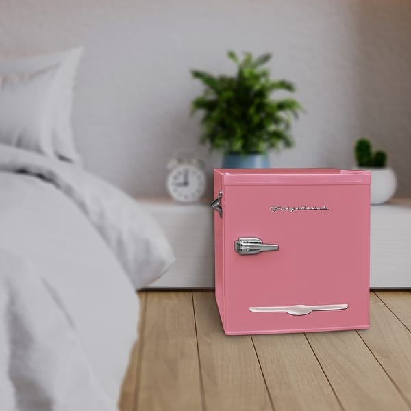 pink mini fridge