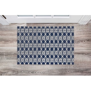 GEO LOGAN NAVY Doormat By Kavka Designs - Bed Bath & Beyond - 38247983