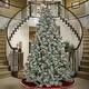National Tree Company 9 ft. Pre-lit Artificial Snowy Crestview Hinged ...