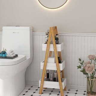 Multifunctional Triangle 3-tier Bamboo Storage Rack - Bed Bath & Beyond ...