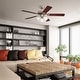 Westinghouse 52 in. Antique Brass Brown LED Indoor Ceiling Fan - Bed ...