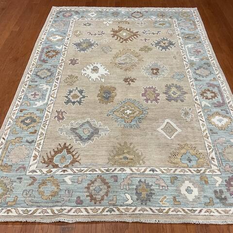 HERAT ORIENTAL Handmade Kazak Vegetable Dye Wool Rug - 6' x 8'11" - On ...