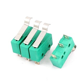 4 Pcs AC 250V 5A/3A SPDT Hinge Lever Type Momentary Micro Limit Switch ...