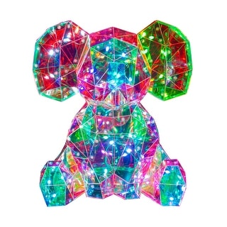 Majestic PET Elephant LED Lights: Radiant RGB Glow with USB Power ...