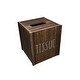 Rae Dunn Tissue Box Cover - Home and Bathroom Decor Accessories - Dark ...