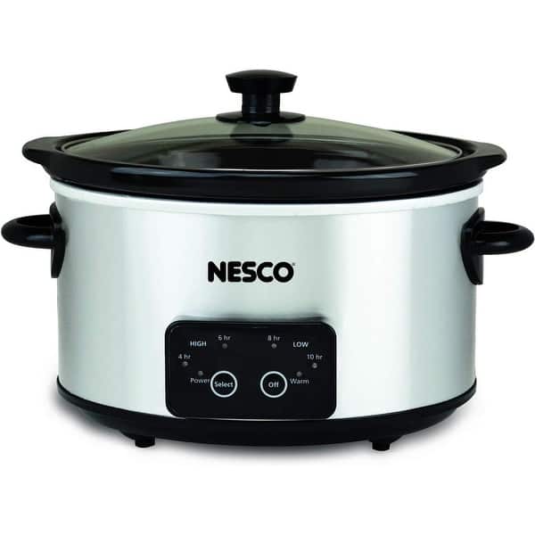 Nesco DSC-4-25, Digital Slow Cooker, 4 Quart, Silver - Bed Bath & Beyond - 40770931