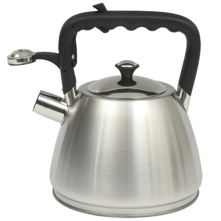 Mr. Coffee Armidale Large 2.5QT Brushed Stainless Steel Whistling Tea ...