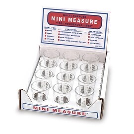 HIC 13211WPRO Mini Measuring Cup, Glass, Display of 12 - Bed Bath ...