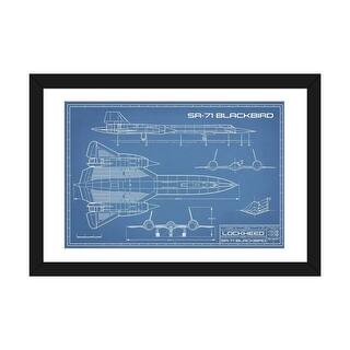 iCanvas "SR-71 Blackbird Spy Plane Blueprint" by Action Blueprints ...