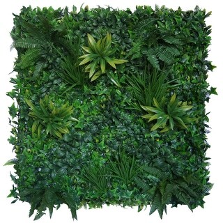 Artificial Foliage Jade Wall Panels Indoor/Outdoor - Green - Bed Bath ...