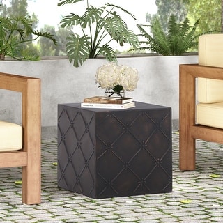 17.5" H x 18"Square Side and End Table, Indoors & Outdoors Patio Table ...