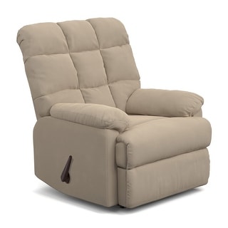 Mainstays Baja Wall Hugger Recliner Chair, Tan Microfiber - Beige - Bed ...