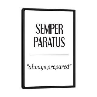 iCanvas "Latin Meanings-Semper Paratus" by Pixy Paper Framed - Bed Bath ...