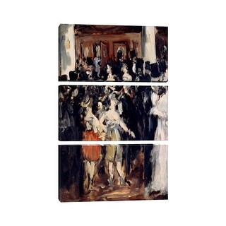 iCanvas "Masked Ball at The Opera" by Edouard Manet 3-Piece Canvas Wall ...