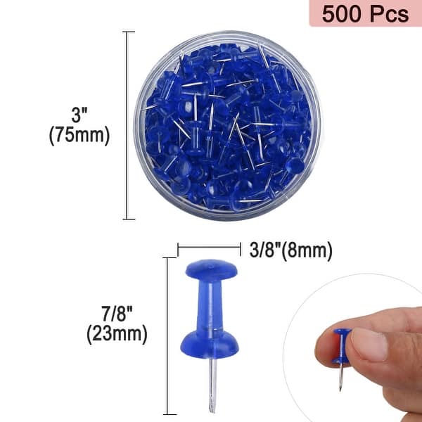 500pcs Push Pins Thumbtacks for Home Office Bulletin Board Crafts ...
