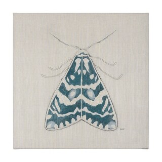 Moth Blue III (30 x 30 ) Canvas Art Print - Bed Bath & Beyond - 39292348