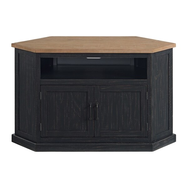 Driftwood corner tv stand store