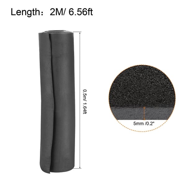 Insulation Broad Non-adhesive Heat Resistant Aluminum Foam Sheet Black ...