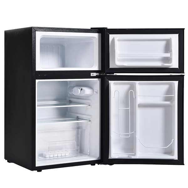 open mini refrigerator