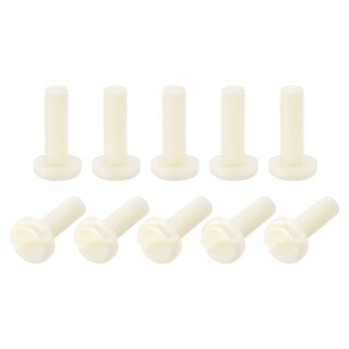 Nylon Machine Screws, Slotted Pan Head Fasteners Bolt - Bed Bath ...