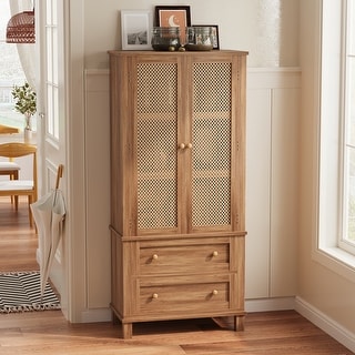 Particleboard Rattan Food Storage Cabinet - Bed Bath & Beyond - 41422659