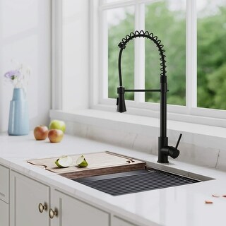 Modern Single Handle Spring High Arc Kitchen Faucet - Bed Bath & Beyond ...