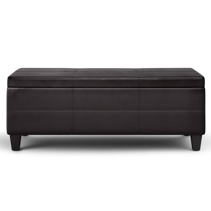 Wyndenhall Franklin 44 Inch Wide Contemporary Rectangle Storage Ottoman