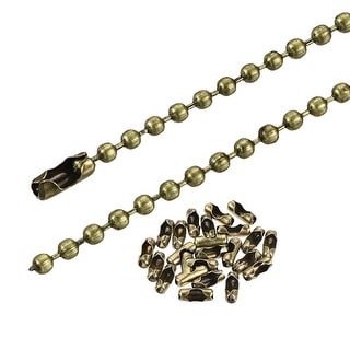 2pcs Pull Chain Extension 118.1" Long 0.12" Dia. Beaded Link with Clasp ...