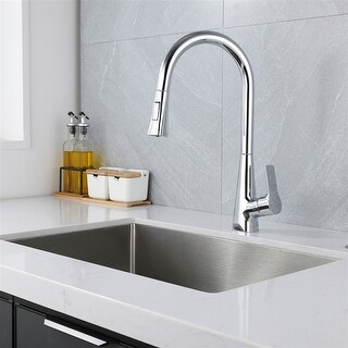 Kitchen Faucet with Pull Down Sprayer , High Arc Single Handle Faucet ...