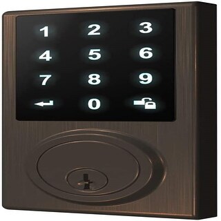 Delaney Hardware 301777C Z-Wave Smart TOUCHPAD, Tuscany Bronze, with ...