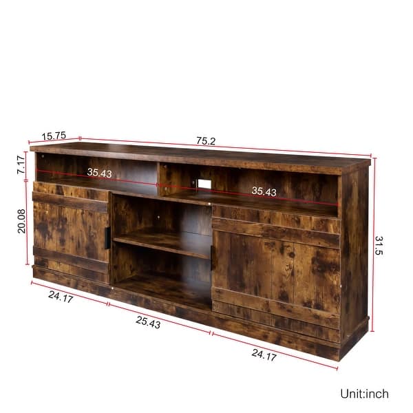 rustic media unit