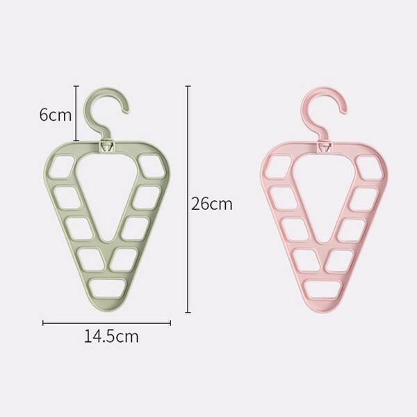 Clothes Hanger 9 Holes Reusable Plastic Space Saving Closet Organizer ...
