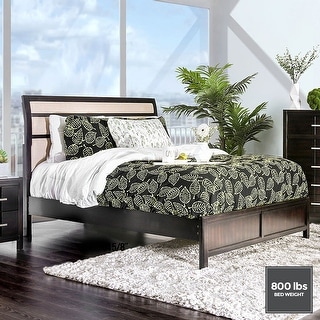 Adeline E.King Bed in Espresso/Beige - Bed Bath & Beyond - 36507035